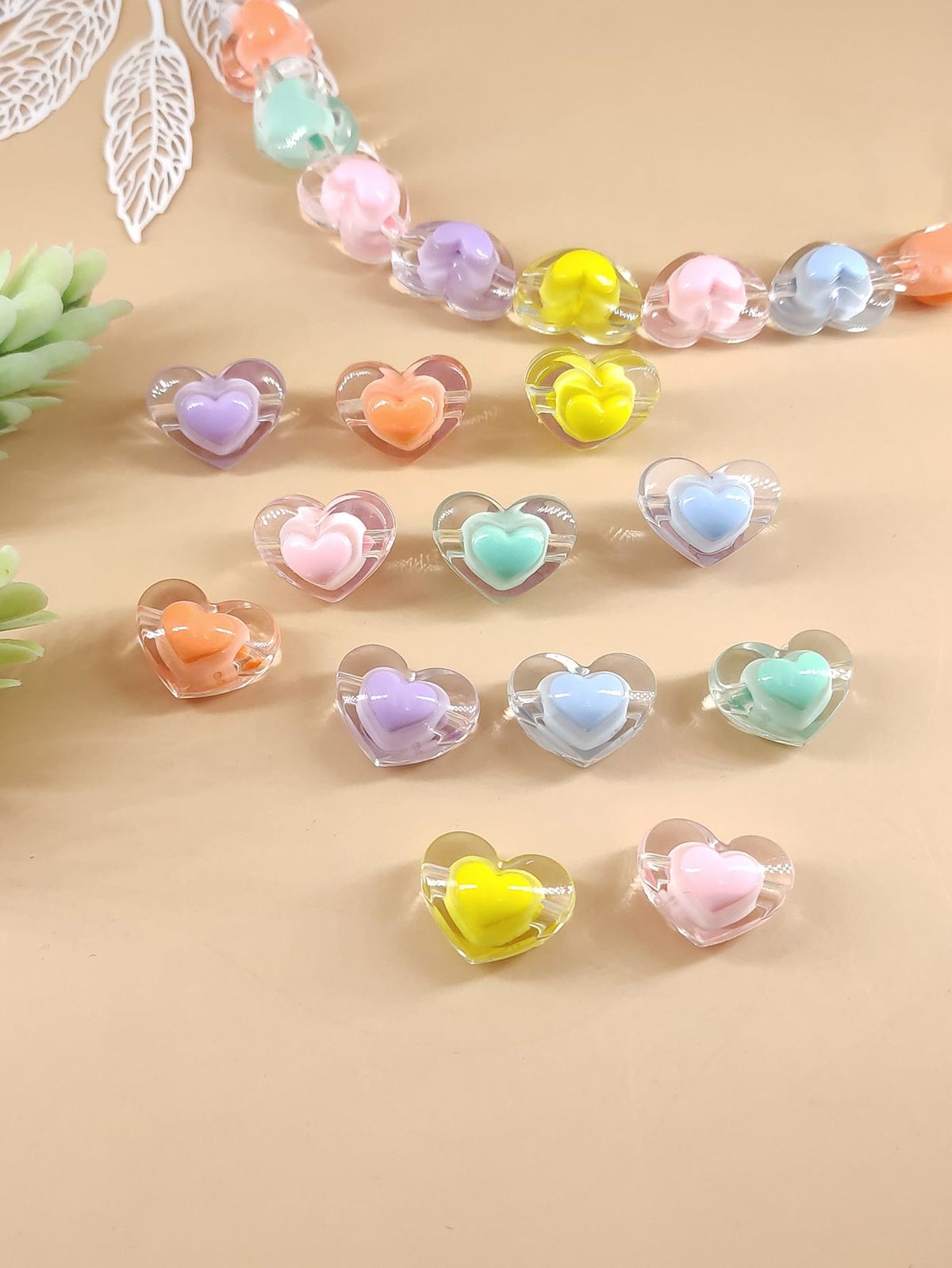 Inside Heart Beads – (20 grams) – Indian Craft House